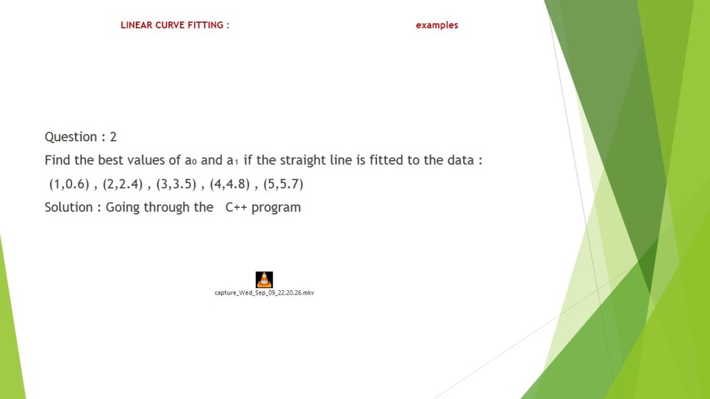 Curve Fitting (Least Squares method)- Presentation (Slides) - BragitOff.com
