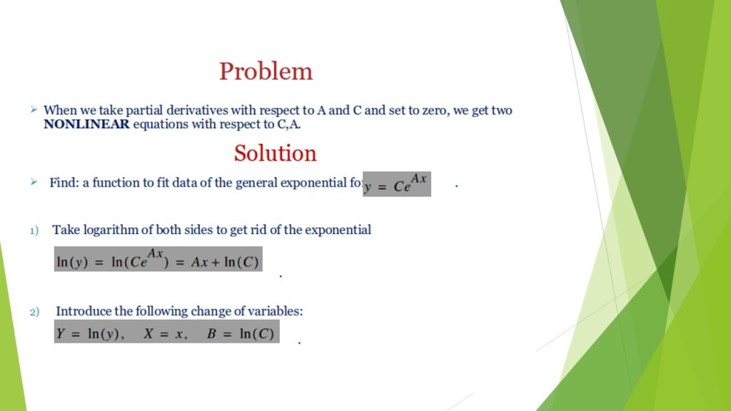 Curve Fitting (Least Squares method)- Presentation (Slides) - BragitOff.com