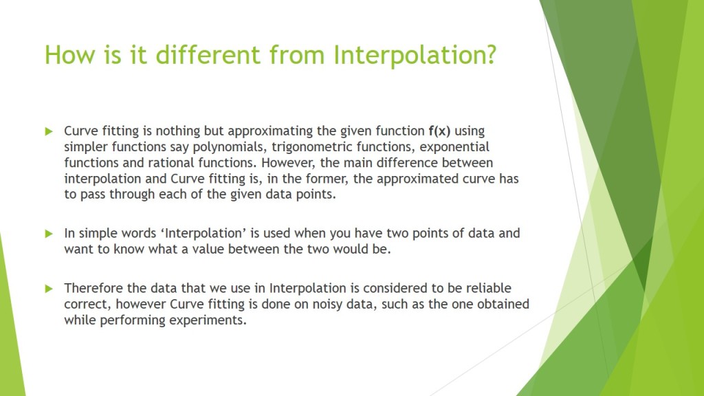 Curve Fitting (Least Squares method)- Presentation (Slides) - BragitOff.com