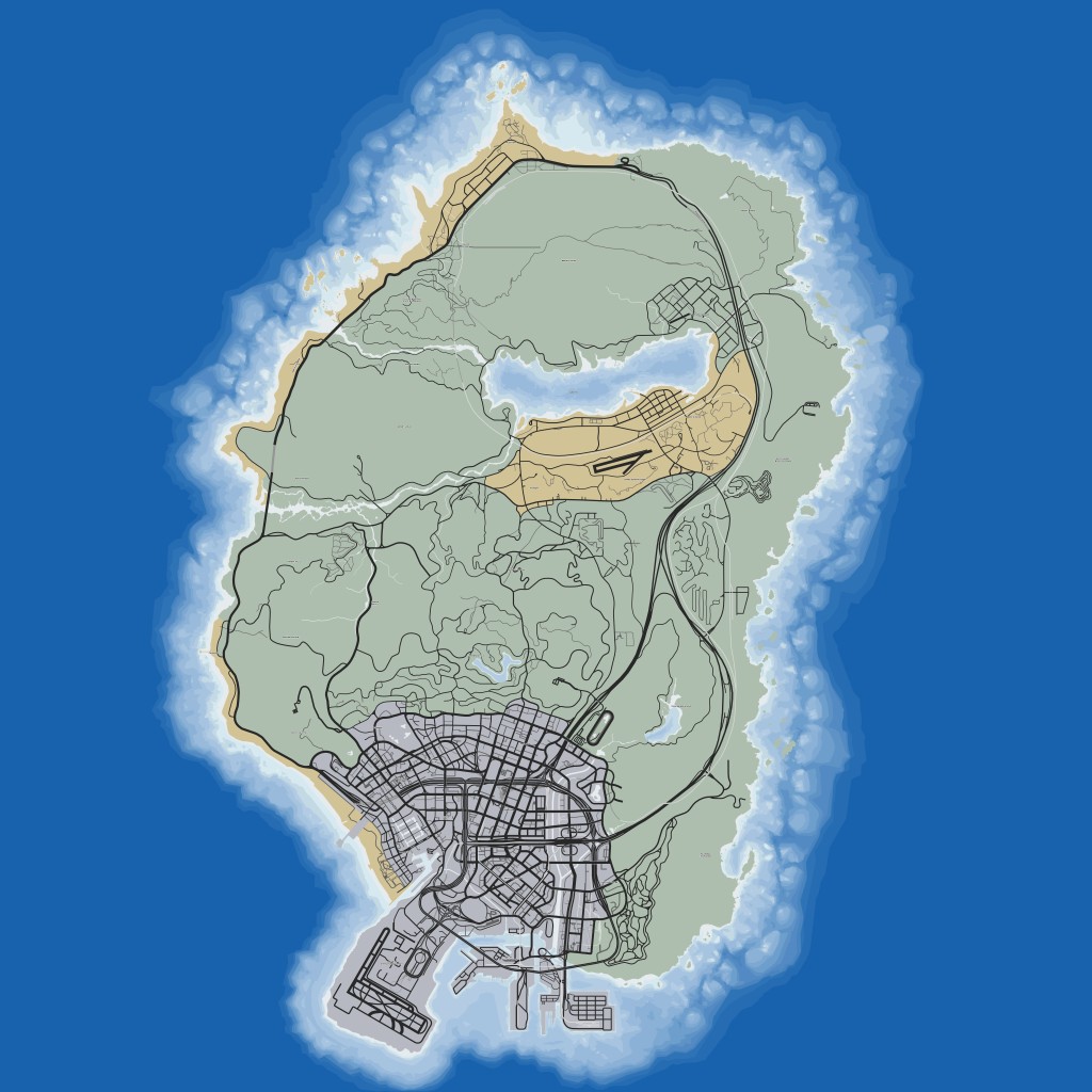 !GTAV-HD-MAP-roadmap - BragitOff.com
