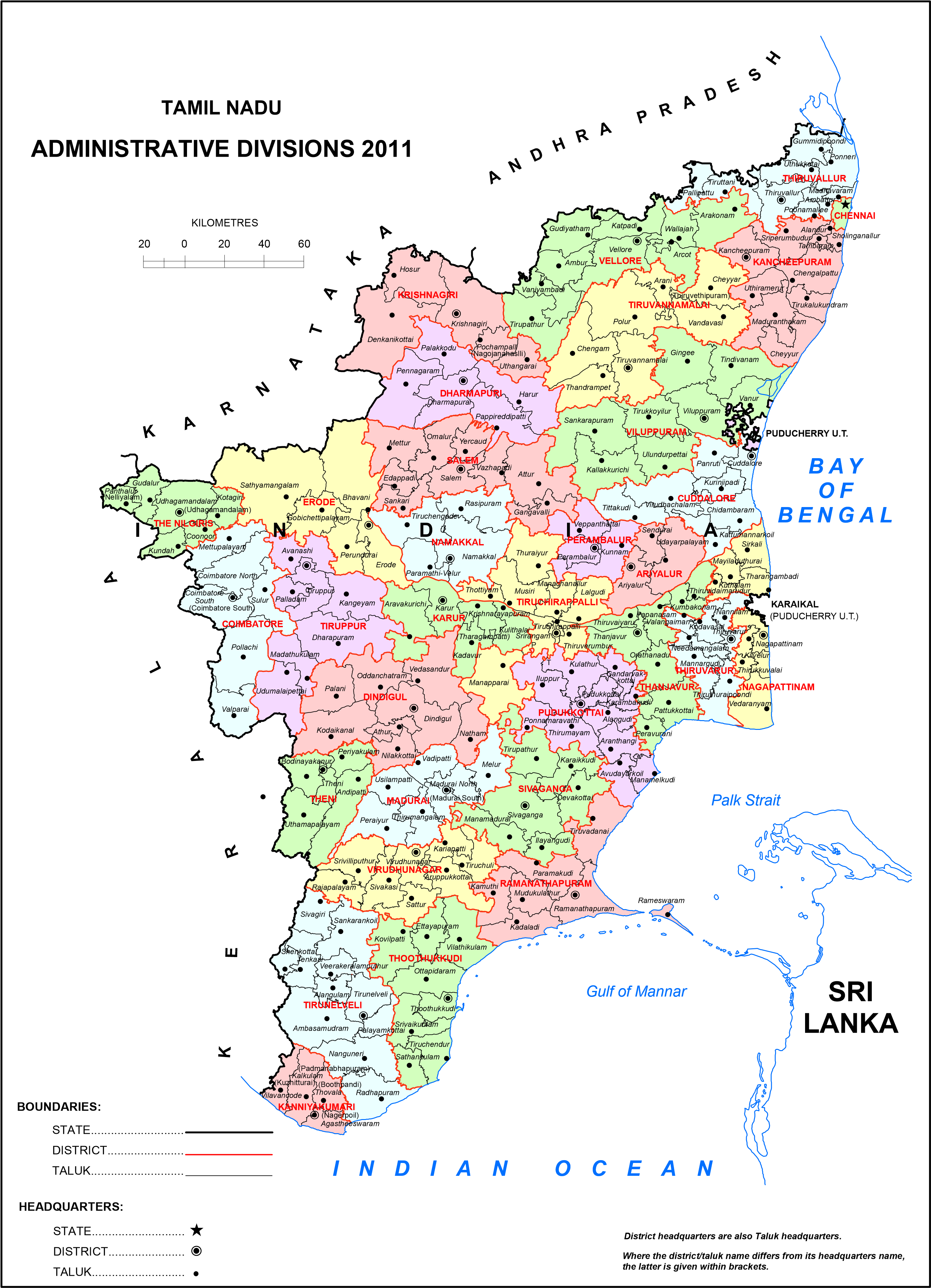 High Resolution Map Of Tamil Nadu HD BragitOff