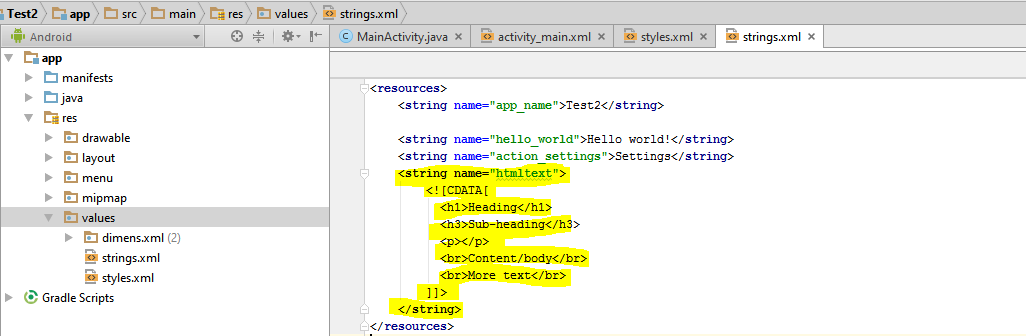How To Show Html Inside Textview Solution Android Development