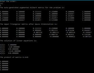 Gauss Elimination - EXERCISES [C Programming] - BragitOff.com