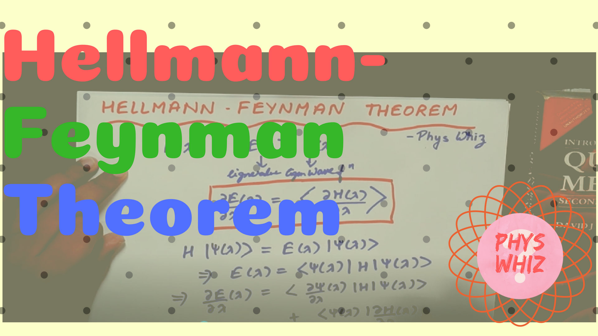 Hellmann-Feynman Theorem YouTube tutorial - BragitOff.com