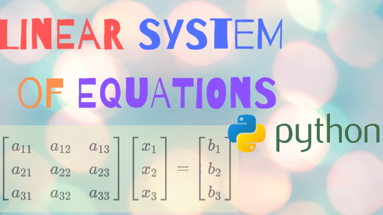 Linear System of Equations - BragitOff.com