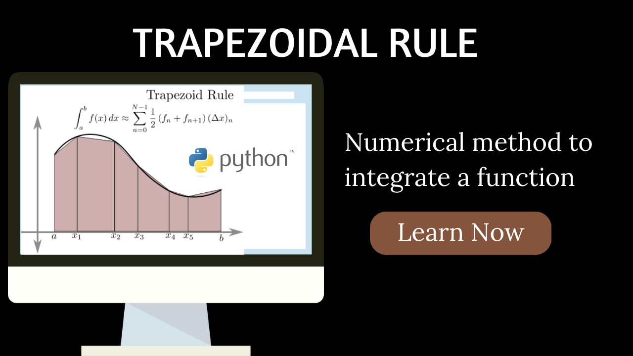 Trapezoidal Rule For Numerical Integration Python Code And Tutorial